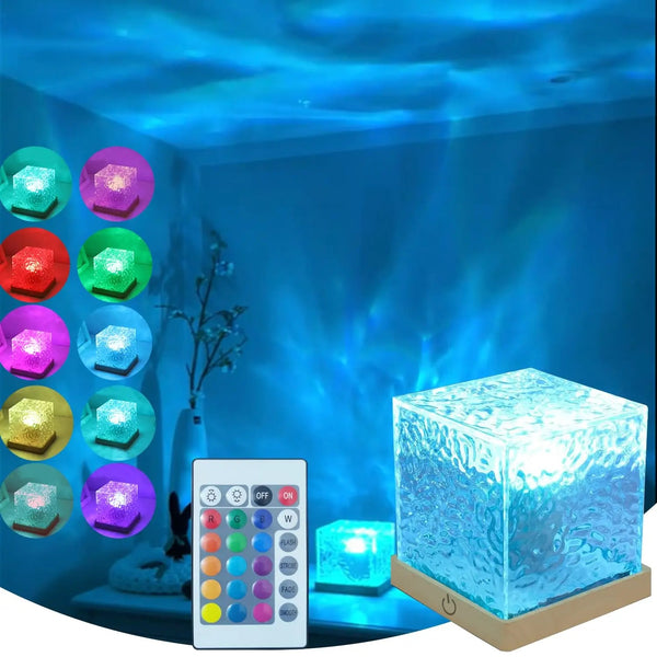 The Aurora Cube | Ocean Wave Aurora Lamp (Silent Motor Edition) – AfterGlow