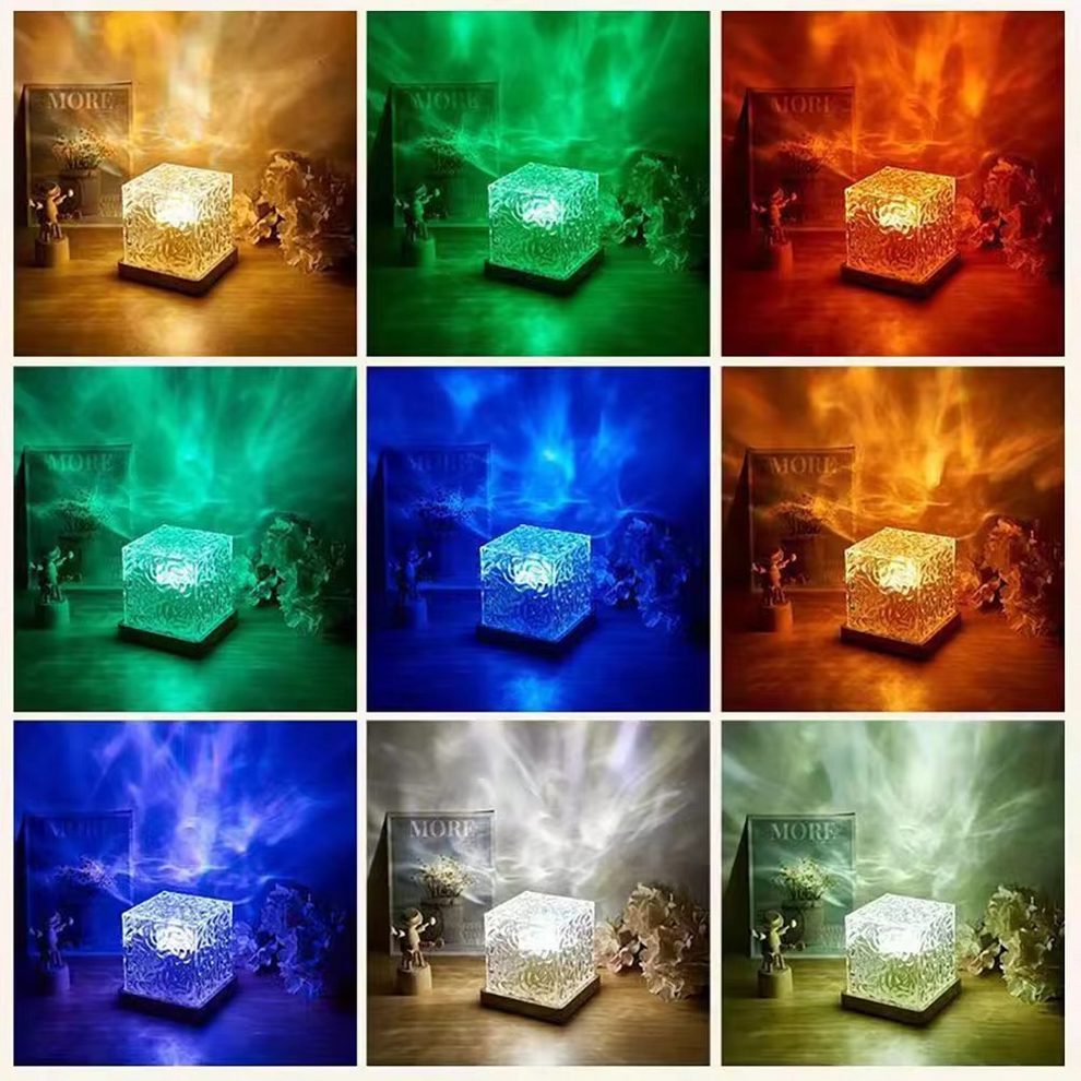 The Aurora Cube | Ocean Wave Aurora Lamp (Silent Motor Edition) – AfterGlow